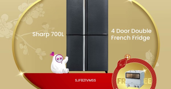 SHARP 700L Avance Refrigerator - SJF821VMSS